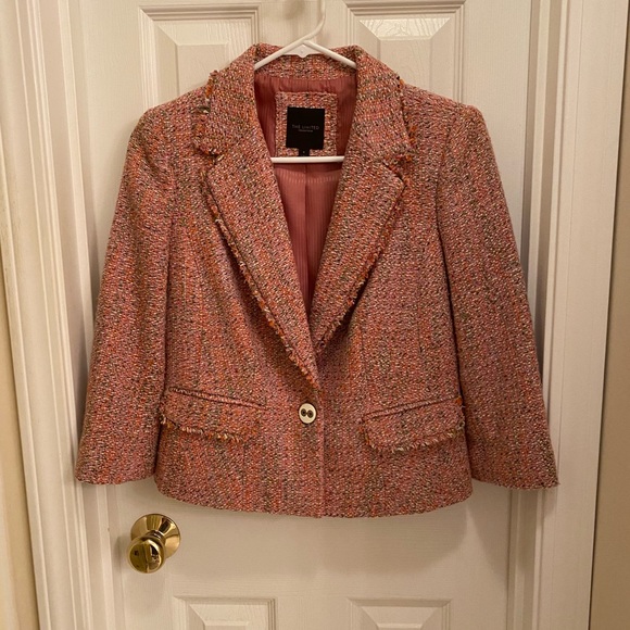 The Limited | Jackets & Coats | The Limited Pink Tweed Blazer With ...